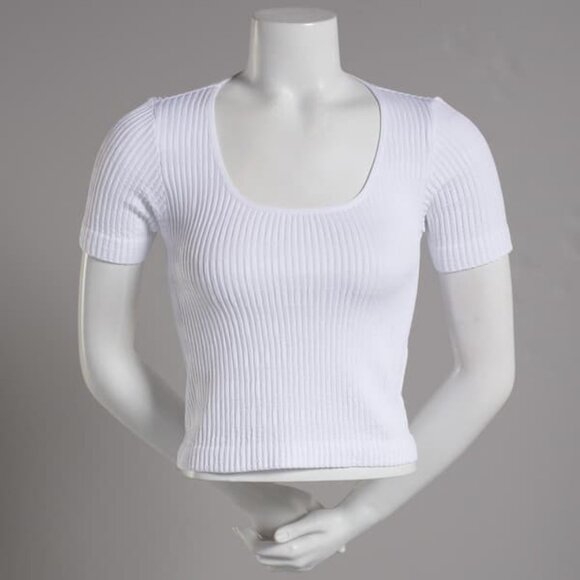 eye candy | Tops | Ribbed Cropped Shirt | Poshmark